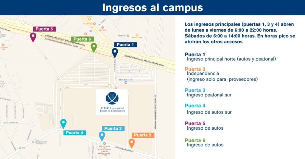¿Cómo entrar y salir del ITESO? - CRUCE
