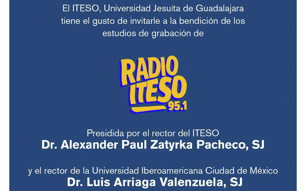 Bendición de los estudios de Radio ITESO - CRUCE